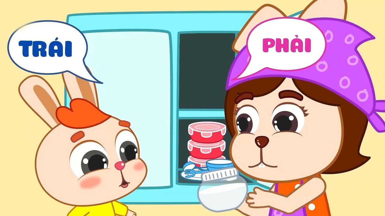 Bên Trái Bên Phải, Ăn Rau Thật Ngon, Xếp Hàng | Thói Quen Tốt Cho Bé ...