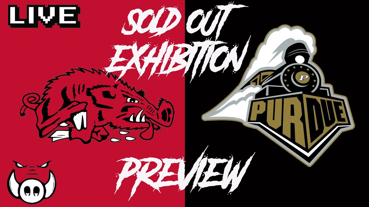 Razorbacks BIGGEST Exhibition Game Ever! Vs Purdue - YouTube