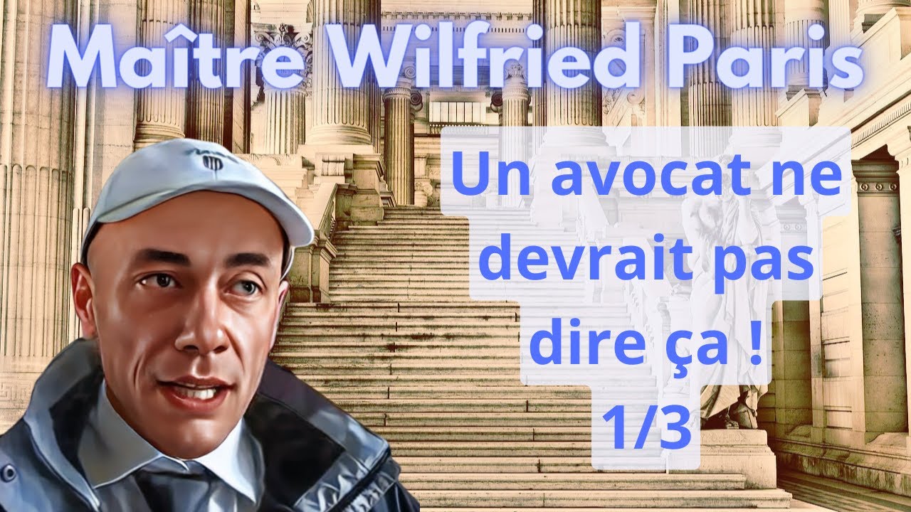 Maitre Wilfried Paris Un Avocat Ne Devrait Pas Dire ça 1 3 Youtube