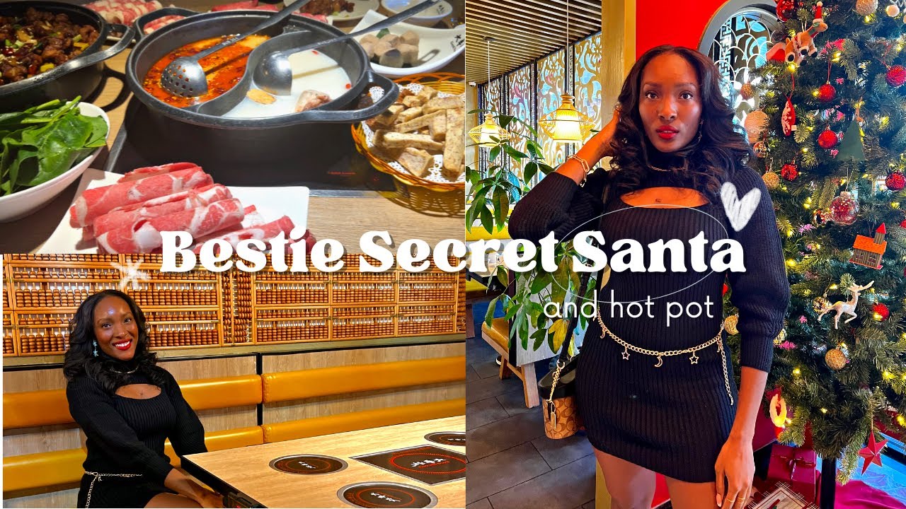 BESTIE SECRET SANTA | christmas eve + hot pot + foodie review + vlogmas ...