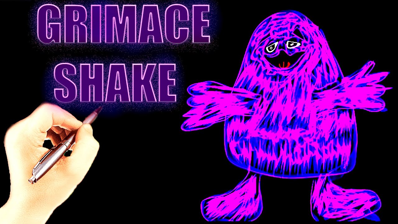 GRIMACE SHAKE - How to draw NEON LORE ! - YouTube