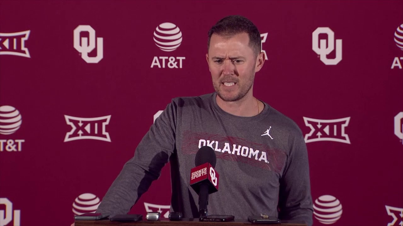 OU Football: Lincoln Riley previews South Dakota - YouTube