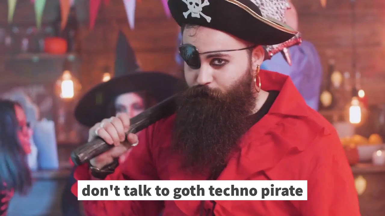 Goth Techno Pirate Video Template (Editable) - YouTube