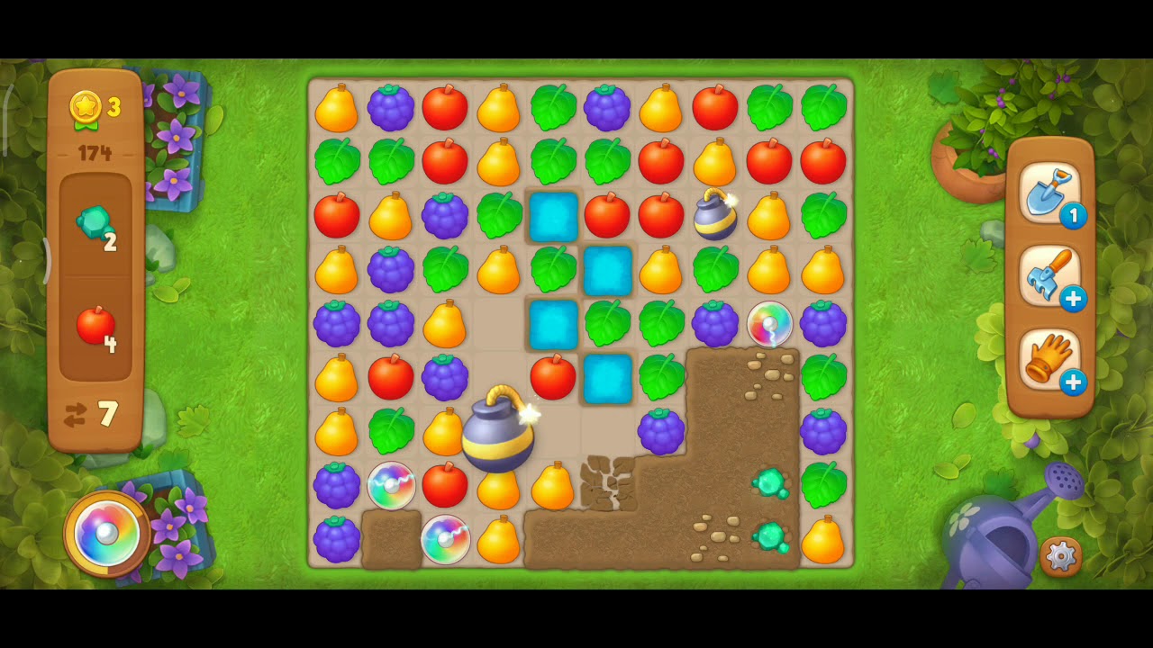 Gardenscapes level 174 - YouTube