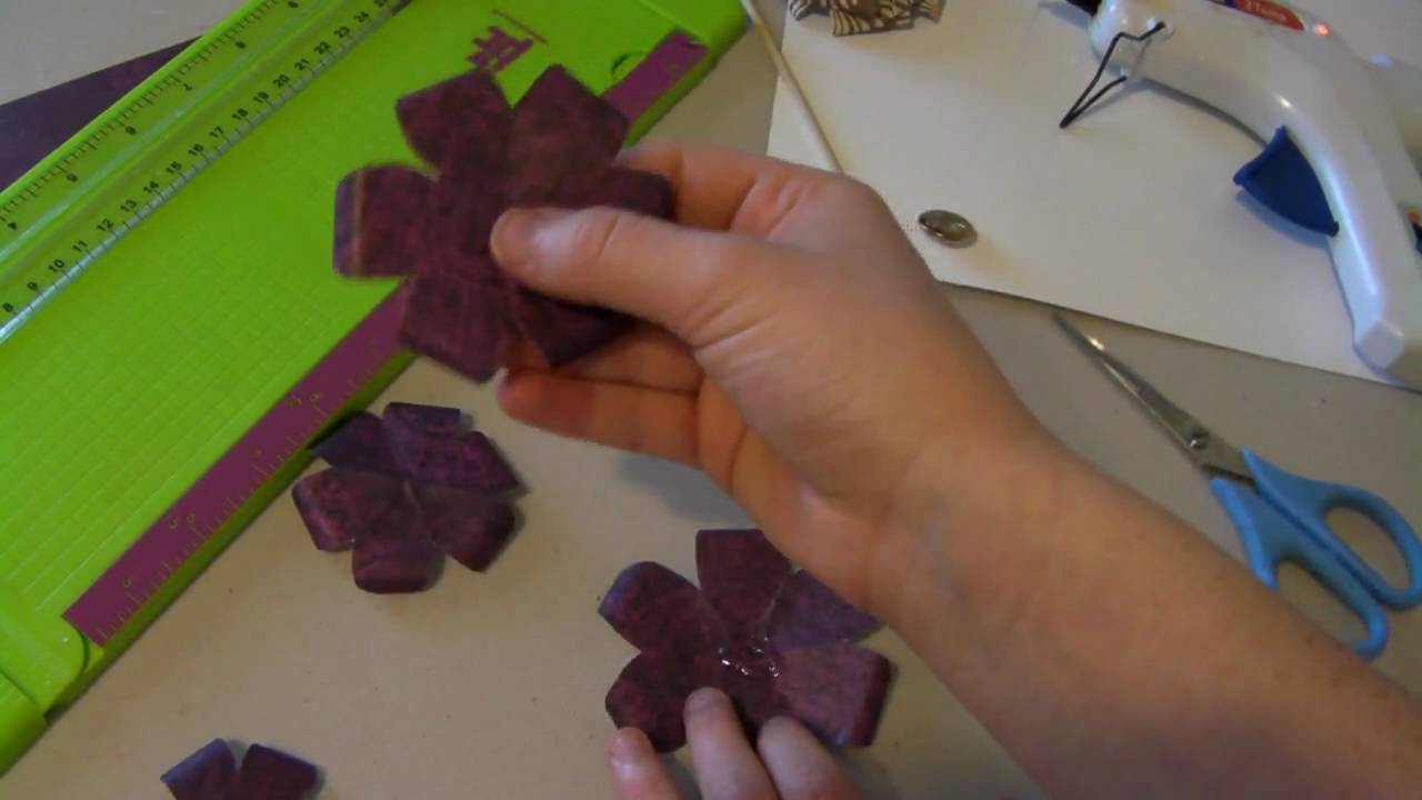 puff flower tutorial - YouTube