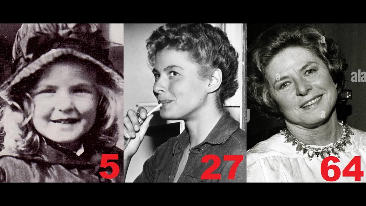 Ingrid Bergman from 0 to 67 years old - YouTube