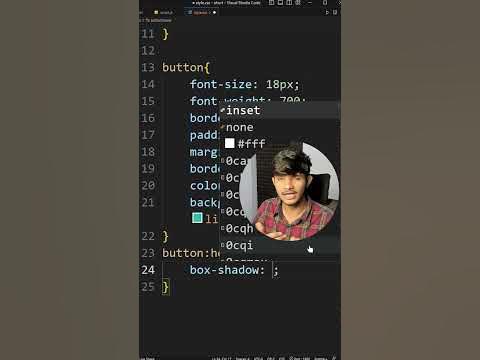 4/100 Tricks: Button Shadow Effect | HTML CSS JS Animation and Effect #webdevelopment #html #css ...