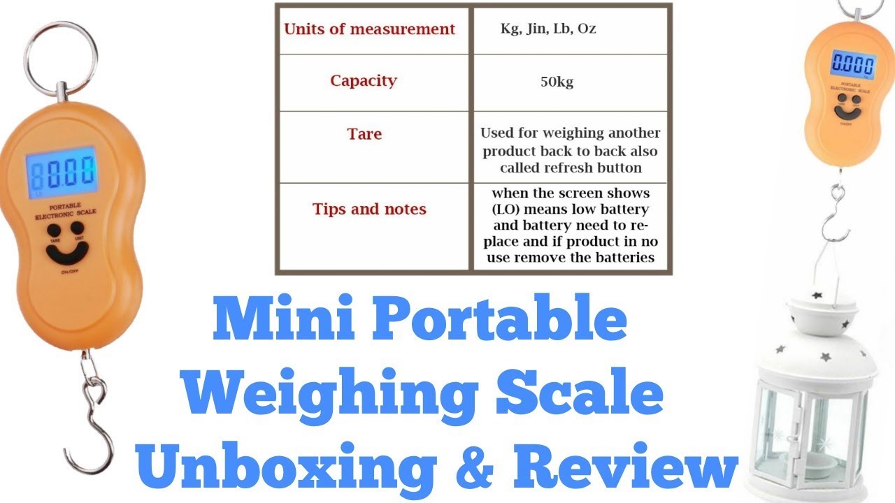 Mini Portable Weighing Scale Unboxing And Hands'on Quick Review | Best ...