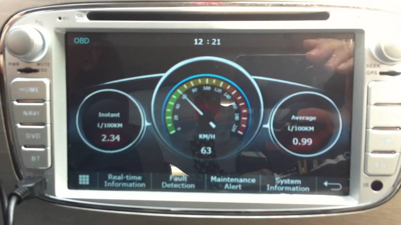 OBD Function In the Car When Driving-Powered by WITSON - YouTube