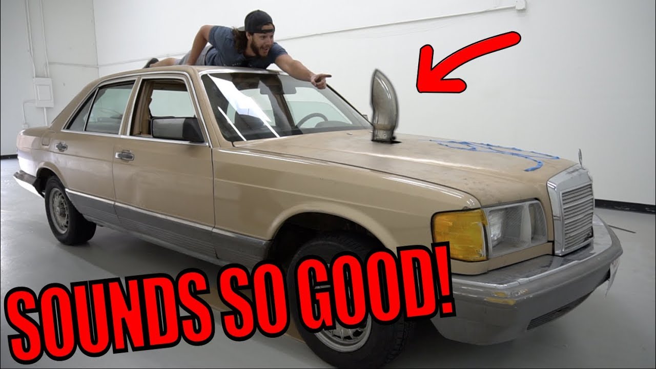 HOOD STACKED OUR DIESEL MERCEDES! - YouTube