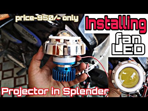 fan led bike projector headlight | bike projector light ...