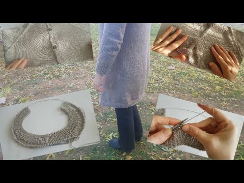 Yakadan Başlama XL Beden Geniş Yakalı Uzun Hırka Yapımı