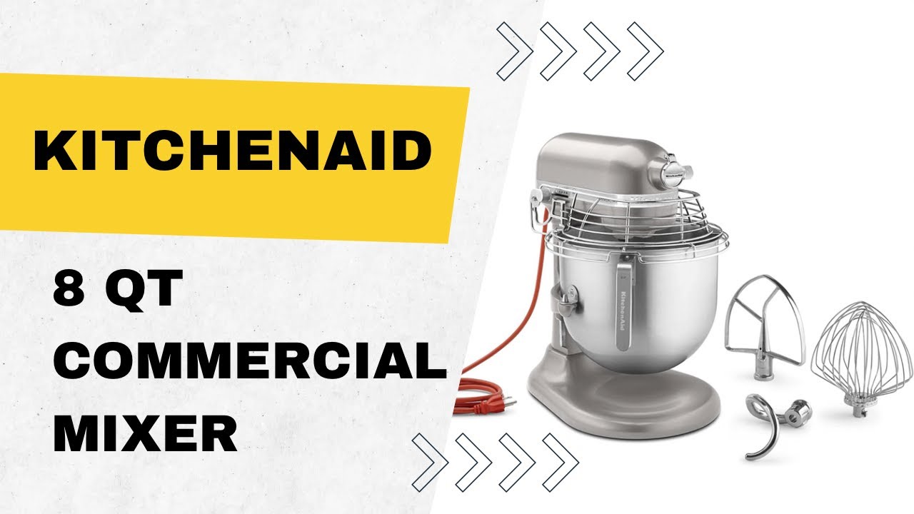 KitchenAid Commercial Countertop 10-Speed Stand Mixer 8-Quart Bowl ...