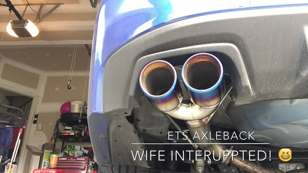 ETS Axle Back Delete - 2015 WRX - YouTube