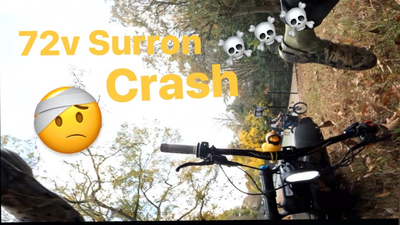 72v Surron: First Time Crash!! - YouTube