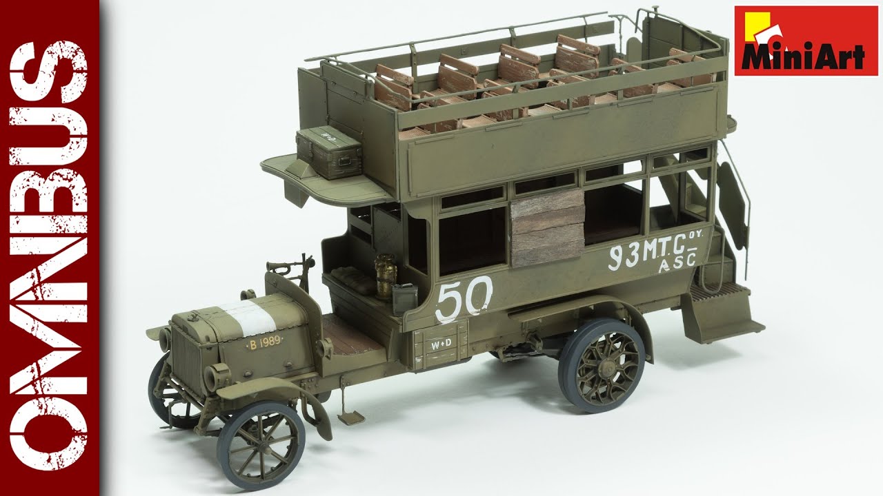 Painting and weathering the B-Type Military Omnibus (Miniart 1/35 scale ...