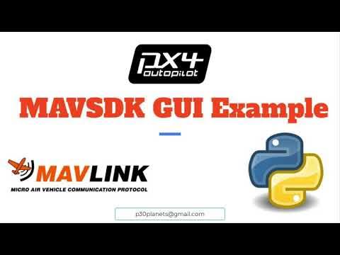 MAVSDK Introduction + GCS GUI App example using Python Tkinter - YouTube