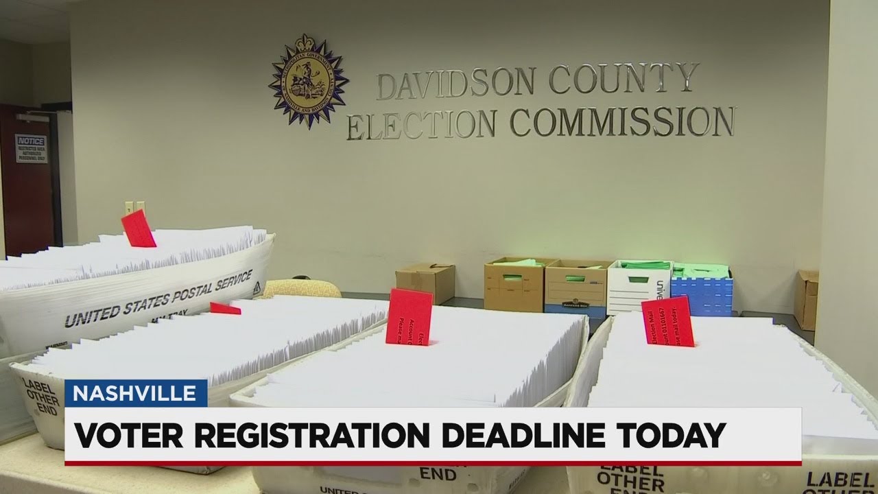 Today is last day to register before August election - YouTube