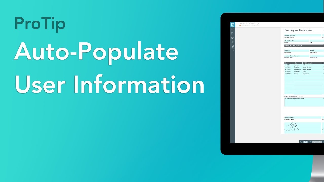 ProTip: Pre-Fill Form Fields with User Information - YouTube