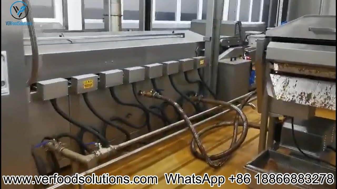 VER Fish Continuous Frying Machine - YouTube