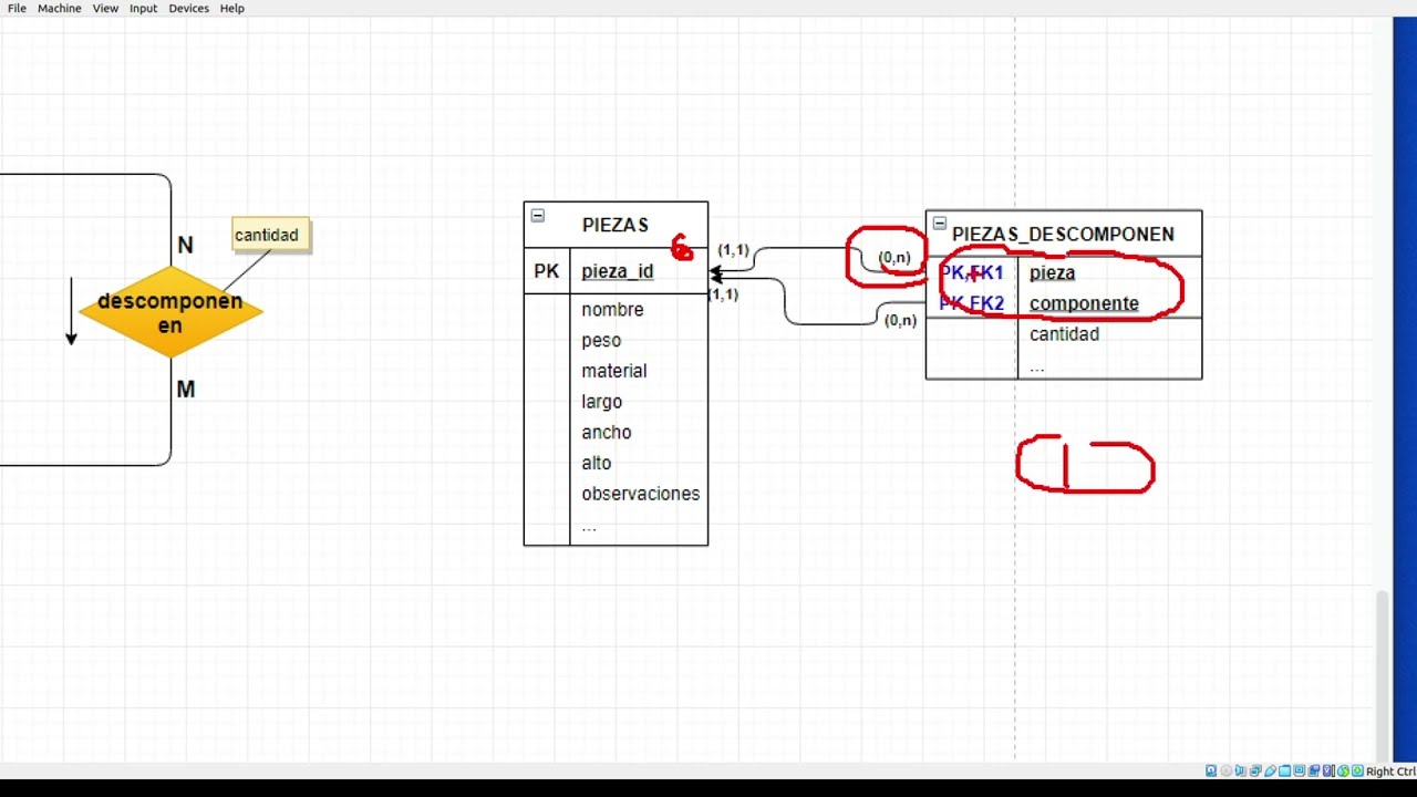 Paso ER a MR de las interrelaciones RECURSIVAS o REFLEXIVAS - YouTube