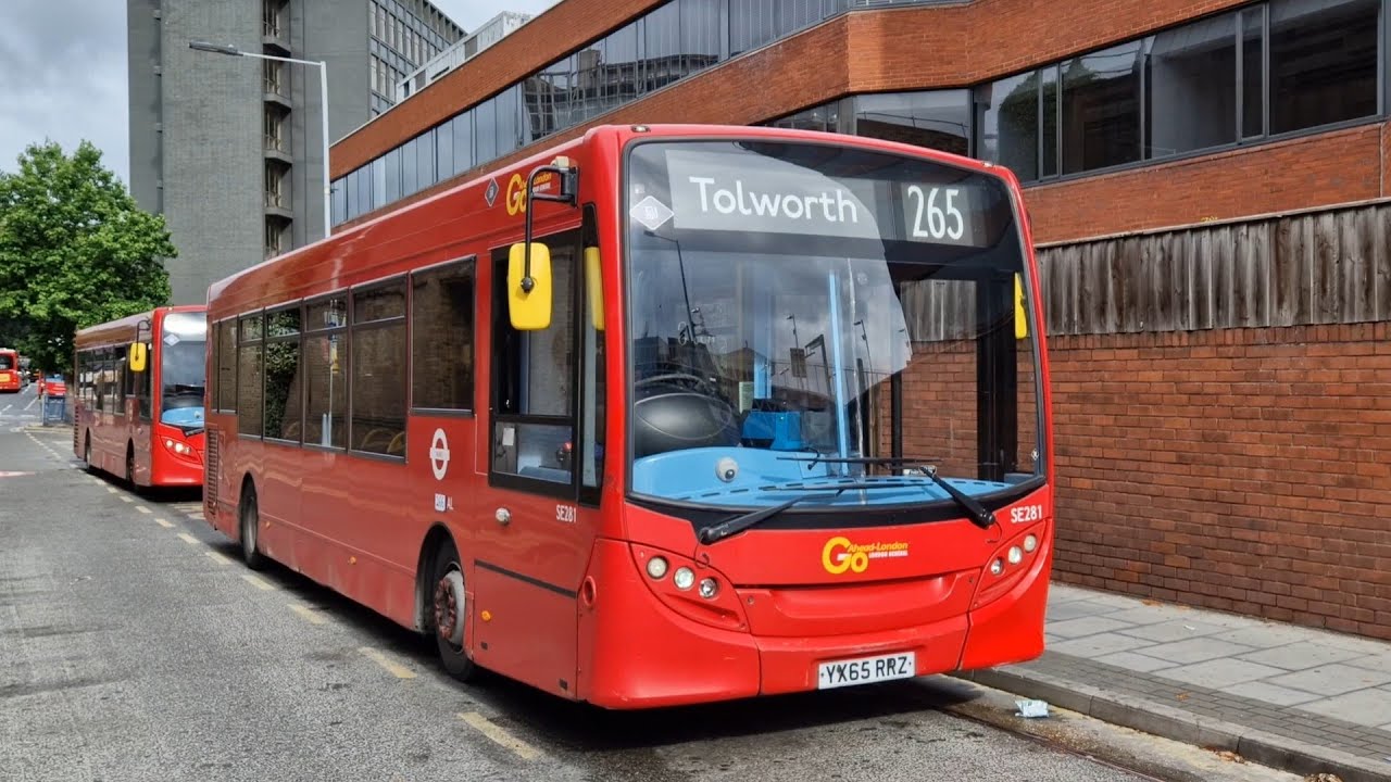 FULL JOURNEY | LONDON BUS 265 PUTNEY BRIDGE - TOLWORTH (YX65RMZ) SE281 ...