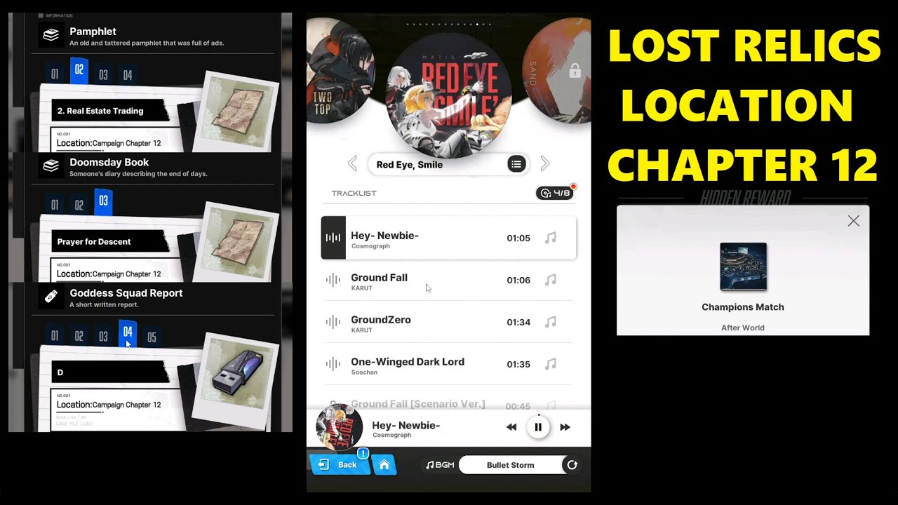 Hidden Reward / Lost Relics Location at Stage 12 | GODDESS OF VICTORY ...