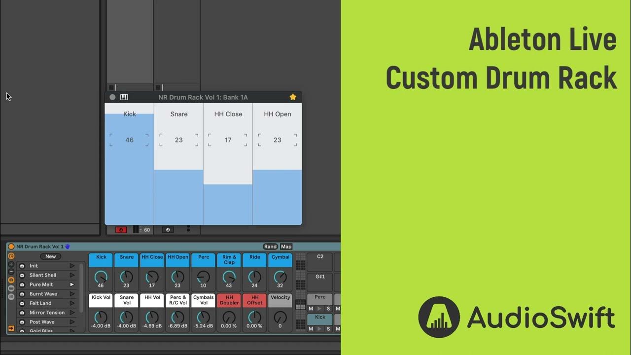 Ableton Live Custom Drum Rack - AudioSwift - YouTube