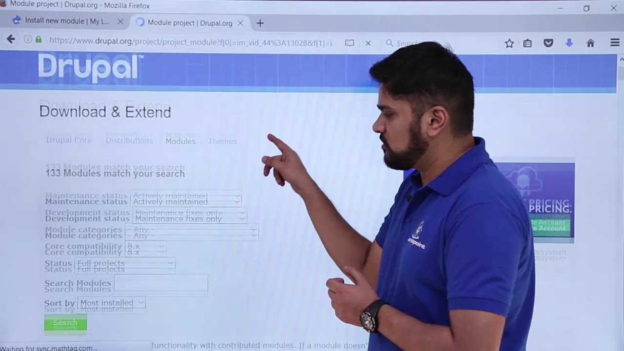 Drupal Install Modules - YouTube