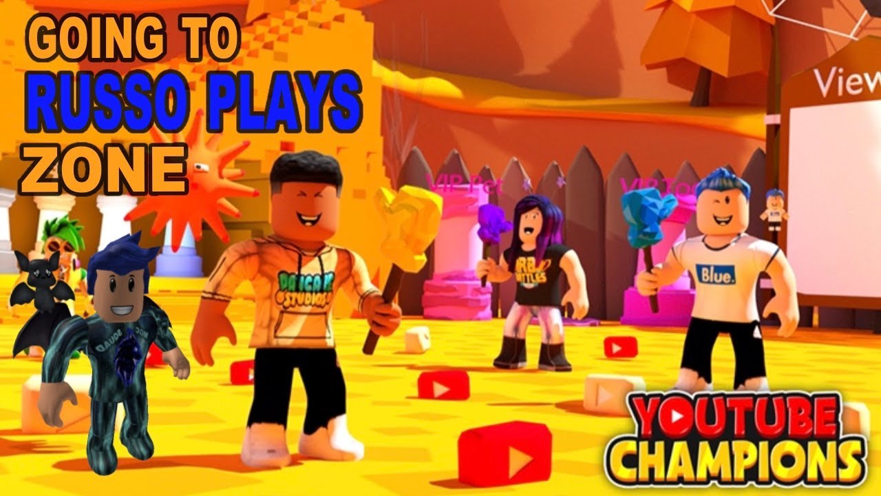 Getting To Russo Plays Zone | YouTube Champions | Roblox - YouTube