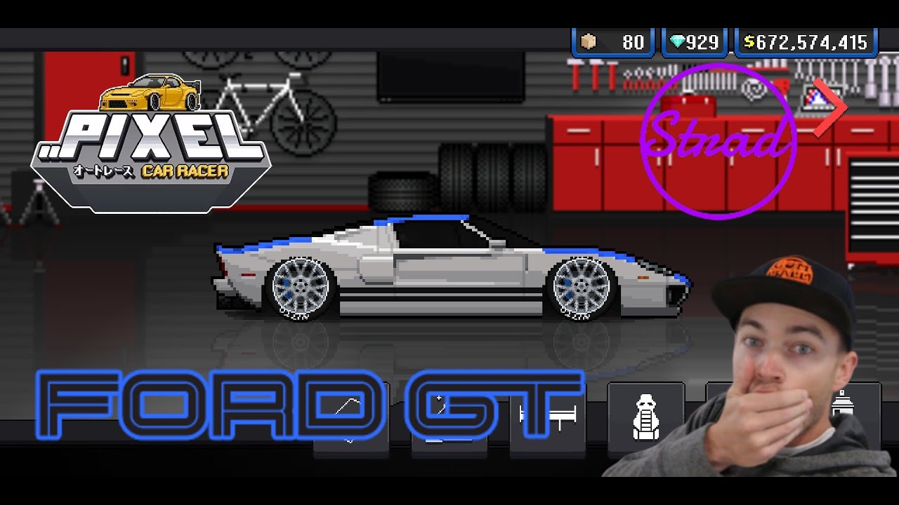 PIXEL CAR RACER - STRADMAN'S FORD GT!!! - YouTube