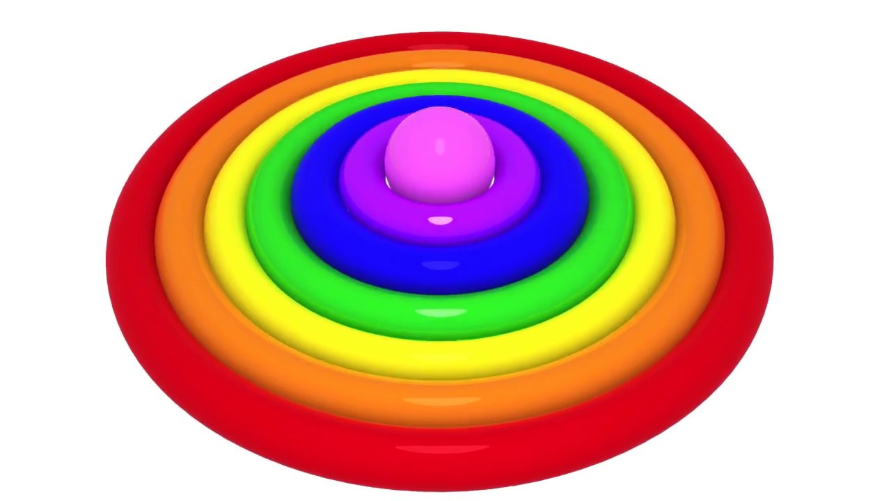 Learning Colors with 3D Colorful Torus for Kids Children - 10 minutes ...