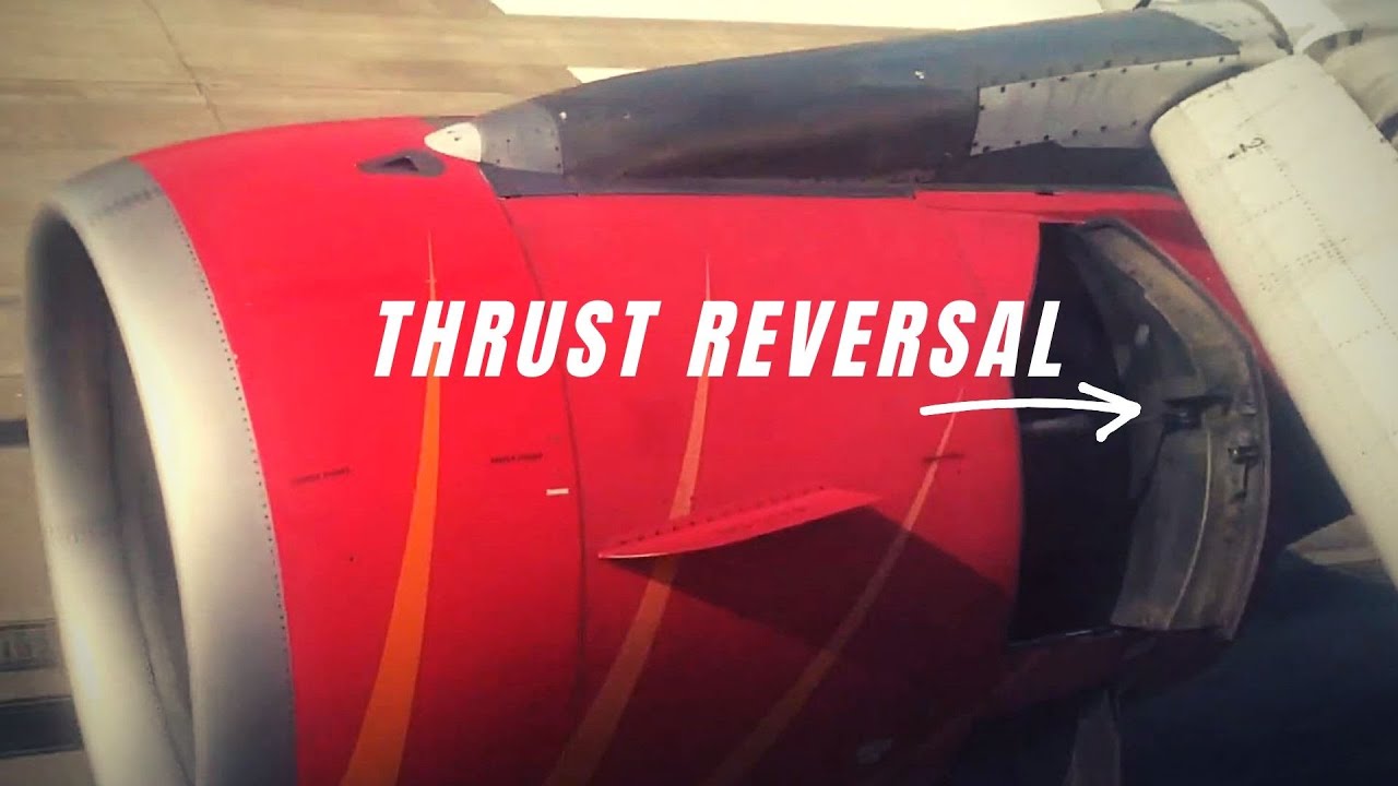 Thrust Reversal showed in Airbus 321 aircraft |Air India| - YouTube
