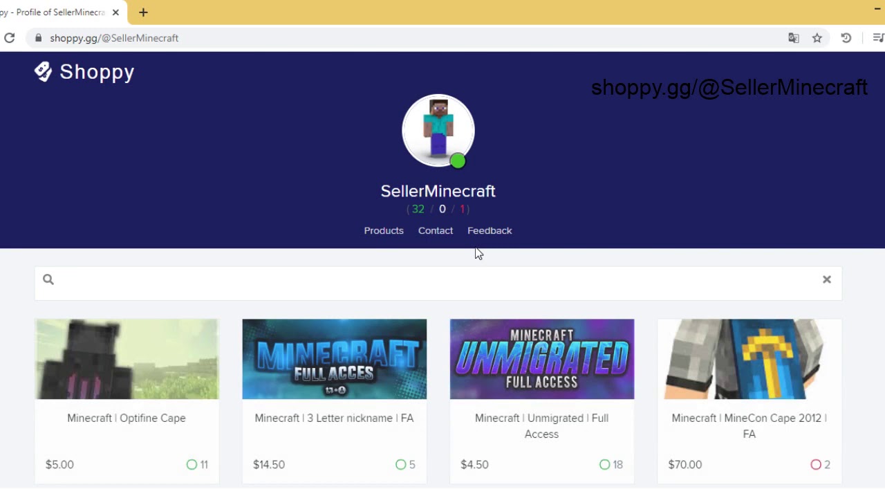MINECRAFT ACCOUNTS THE VERIFIED STORE | CHEAP AND LEGIT | (SELLY.GG ...