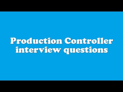 Production Controller interview questions - YouTube