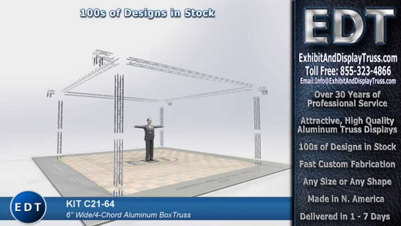 Kit C21-64 Aluminum Truss Installation Retail Environment and Drone ...