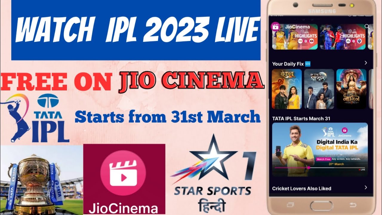 Ipl 2023 Free live stream on jio cinema || Watch live ipl 2023 on jio ...