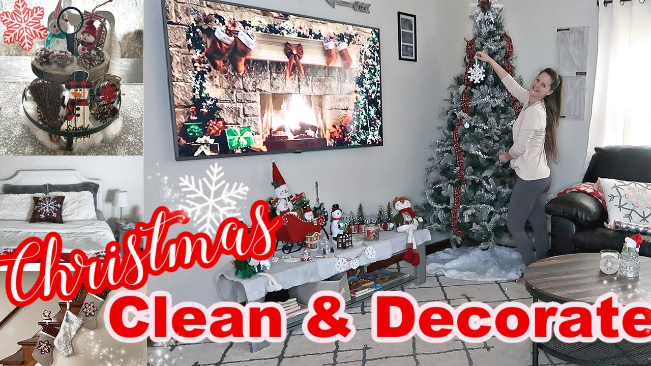 CHRISTMAS CLEAN & DECORATE WITH ME 2020 | CHRISTMAS DECORATING IDEAS ...
