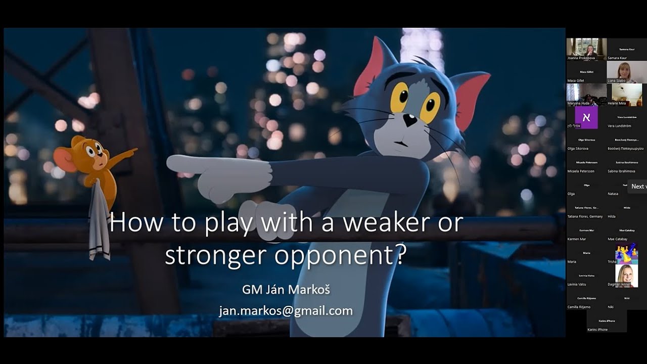 How to play against weaker and/or stronger opponents?! - Lecture ...