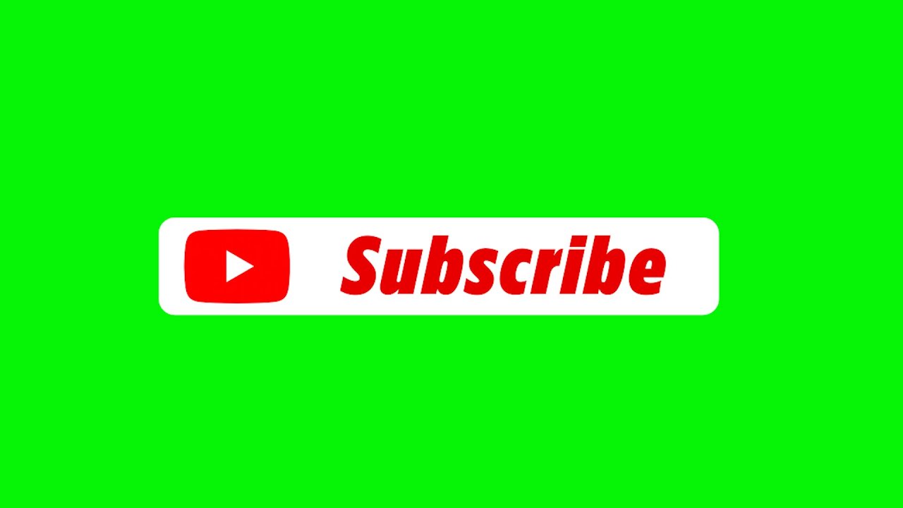 4k 3D Subscribe button Green Screen Non copyright Use For free - YouTube