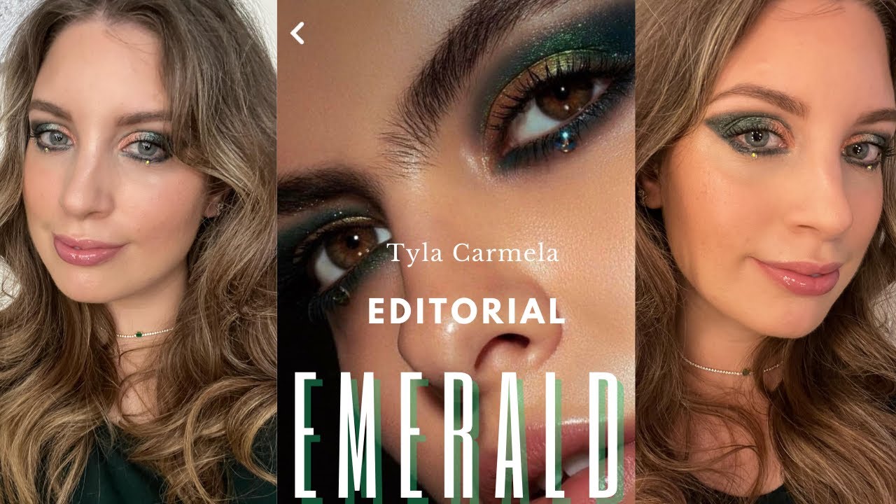 Editorial Emerald Makeup | Tyla Carmela - YouTube