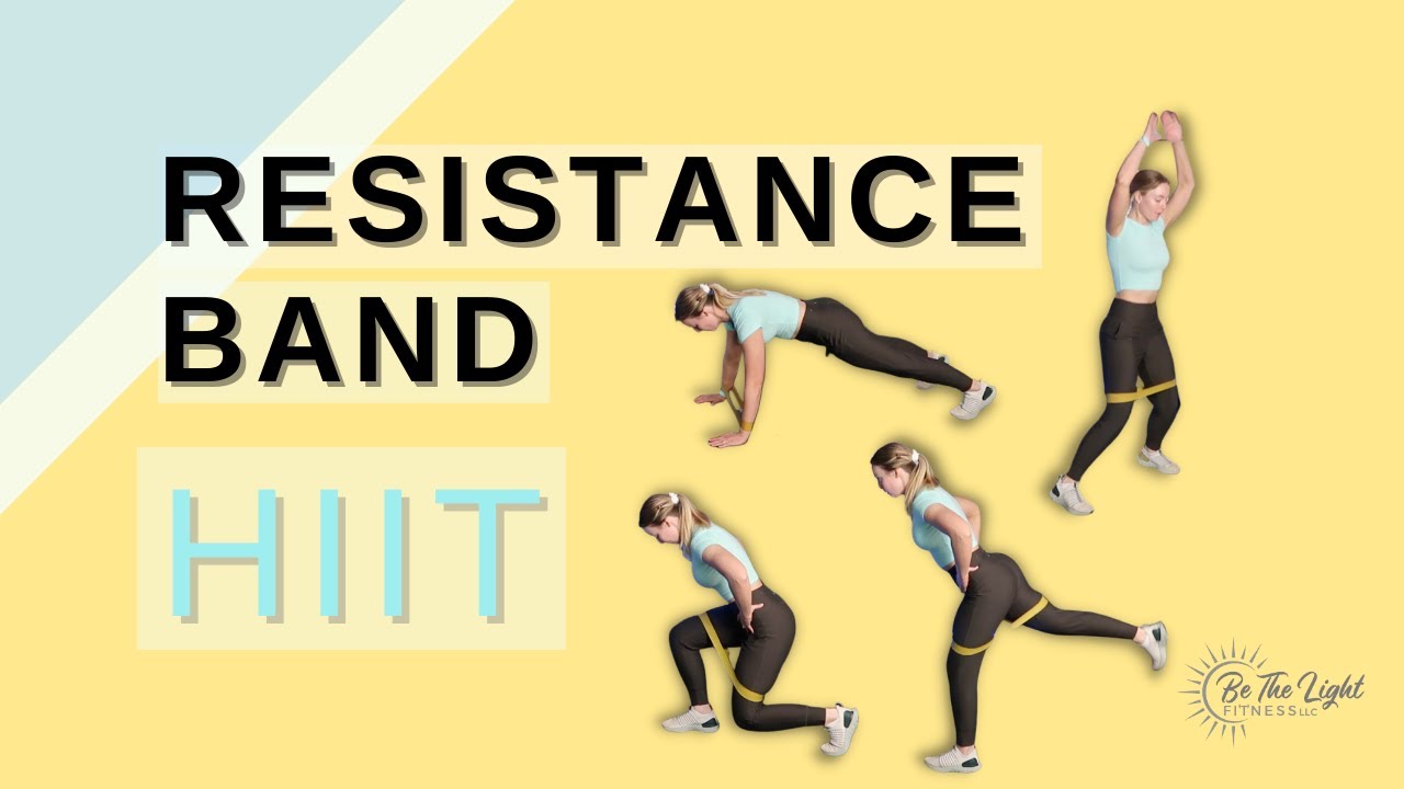 20 MIN RESISTANCE BAND HIIT I Burn Calories! Challenge Yourself! Cardio ...