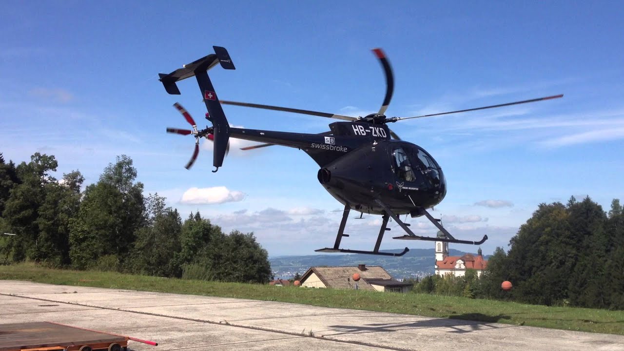 Take off McDonnell Douglas MD 500 E - YouTube