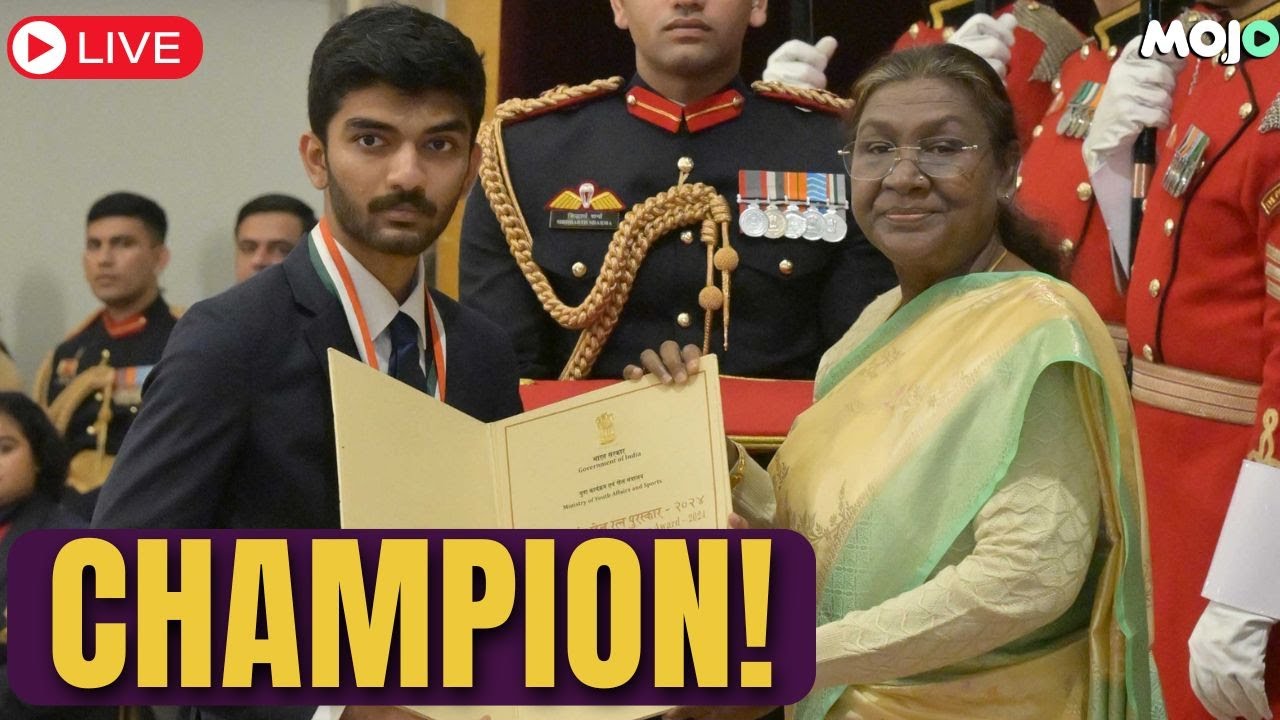 Live | Chess Champion Gukesh Gets National Sports Award At President ...