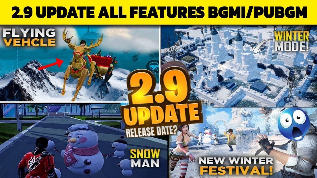 BGMI New Update 2.9 | ALL NEW FEATURES | Snow Festival Mode - PUBG 2.9 ...