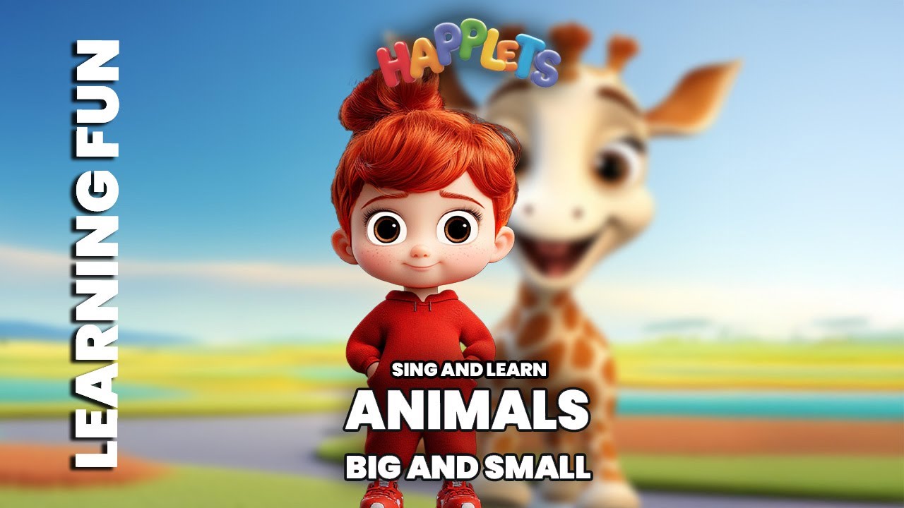 👉 Big and Small Animals! 🐘Vertical for Phones 🦊 A Fun Learning Video ...