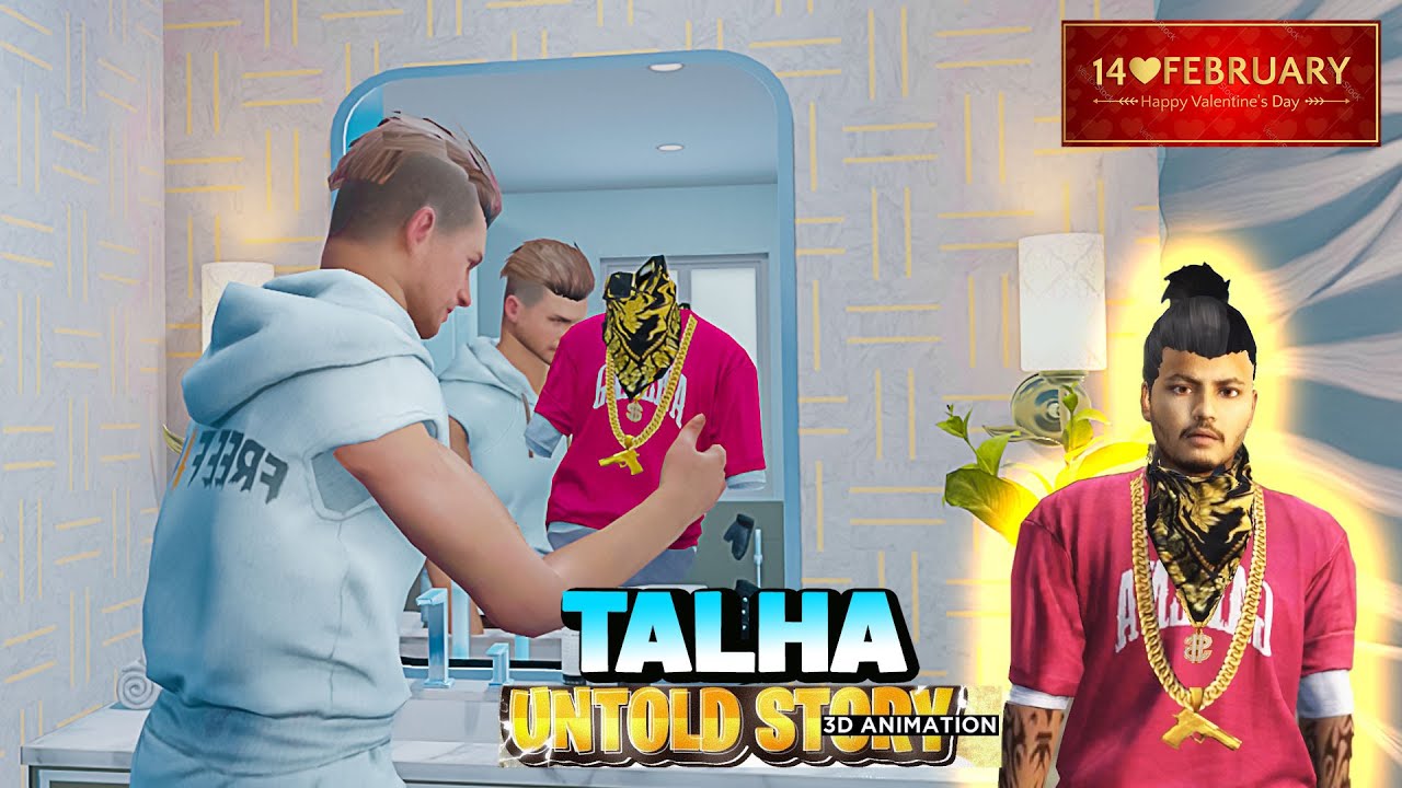 14 February Valentine's Day | TALHA UNTOLD STORY 🐰 FREE FIRE 3D ...