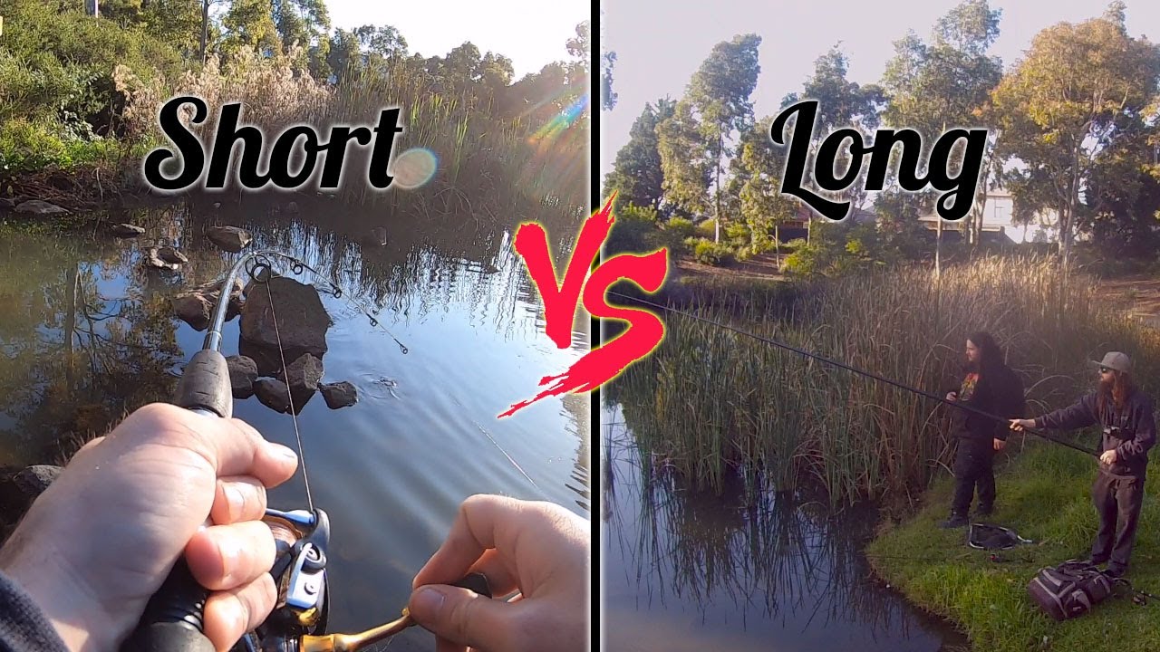 Short VS Long Fishing Rod Challenge | I Almost Lost My Rod! #fishing # ...