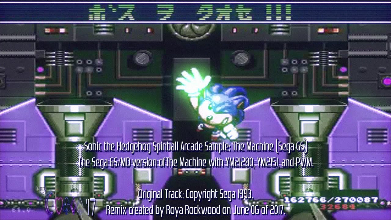 Sonic the Hedgehog Spinball (Sega GS): The Machine (YM2I280, YM2I5I ...