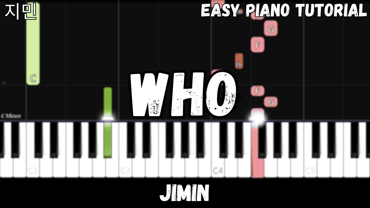 Jimin - Who (Easy Piano Tutorial) - YouTube Music